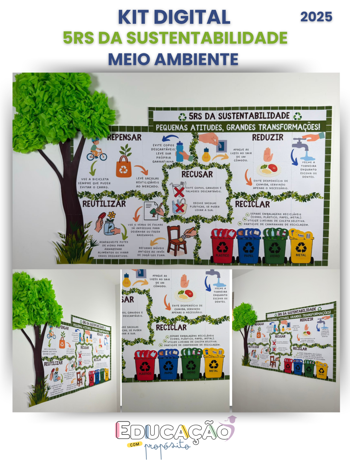 Painel – 5Rs da Sustentabilidade / Meio Ambiente - Educação com Propósito
