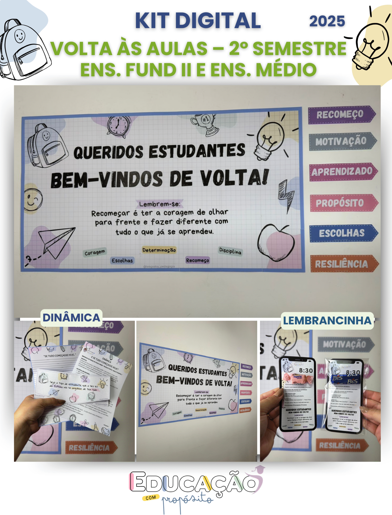 Kit Volta às Aulas – Ensino Fundamental II e Ensino Médio (2º Semestre ...